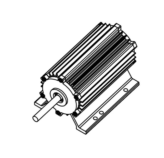 OEM Heavy Duty Dual Voltage Brushless Ventilation Motor 1500W-W130310 ...